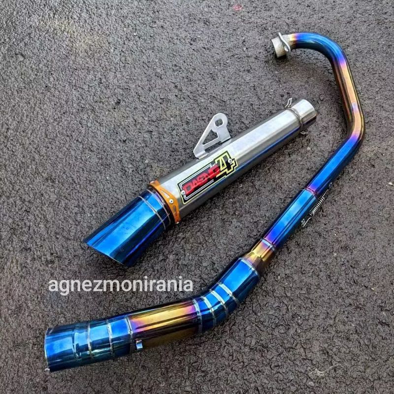 Open pipe Daeng Sai4 open Spec big elbow for Tmx 125 155 Rusi tc 125 ...