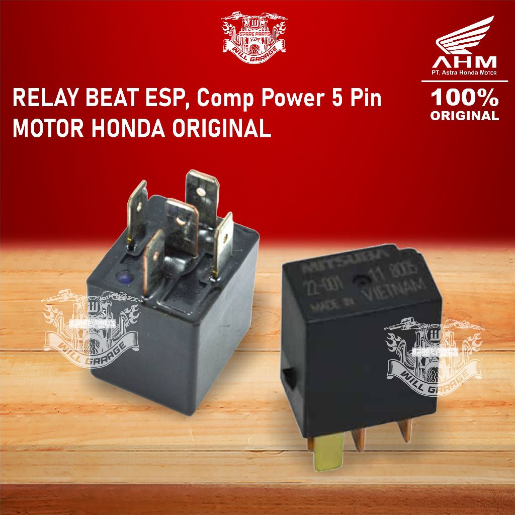 RELAY BEAT ESP, Comp Power 5 Pin MOTORCYCLE HONDA ORIGINAL / BEAT ...