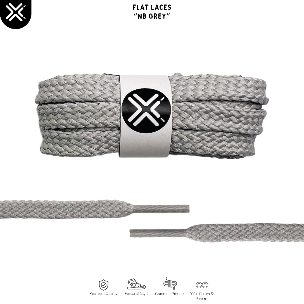 New Balance Gray Shoelaces | Premium Shoelaces | Shopee Philippines