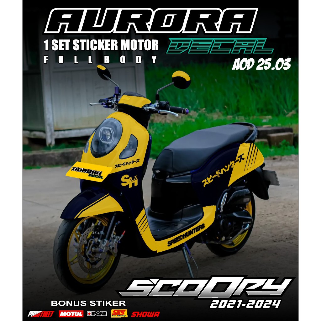 Decal Decal Sticker LATEST SCOOPY SCOOPY stickers 2020-2021-2023-2024 ...