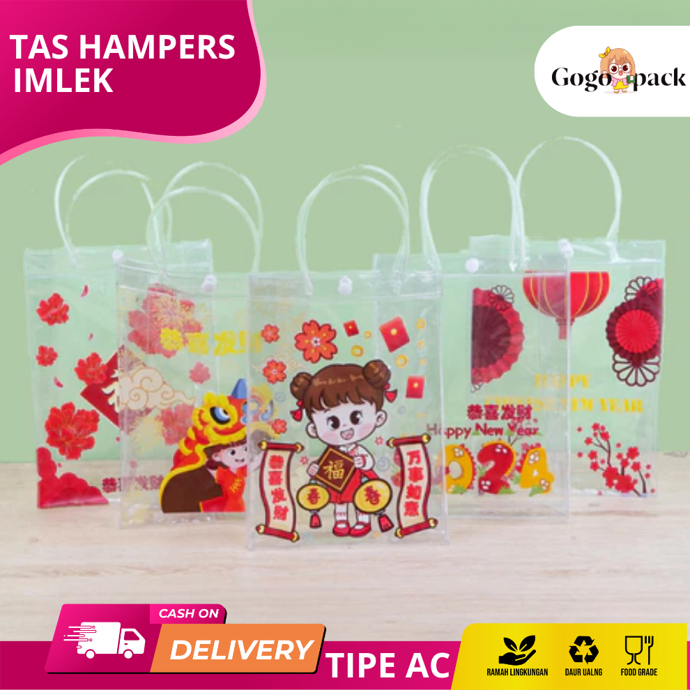 MERAH Chinese New Year Red Carrying Bag - Chinese New Year Gift Bag ...