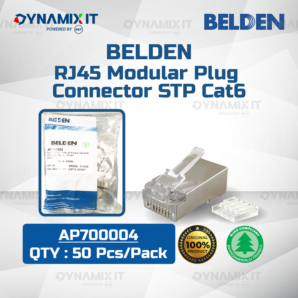 Belden Modular Plug RJ45 STP Cat.6 AP Connector700004 Original BELDEN ...