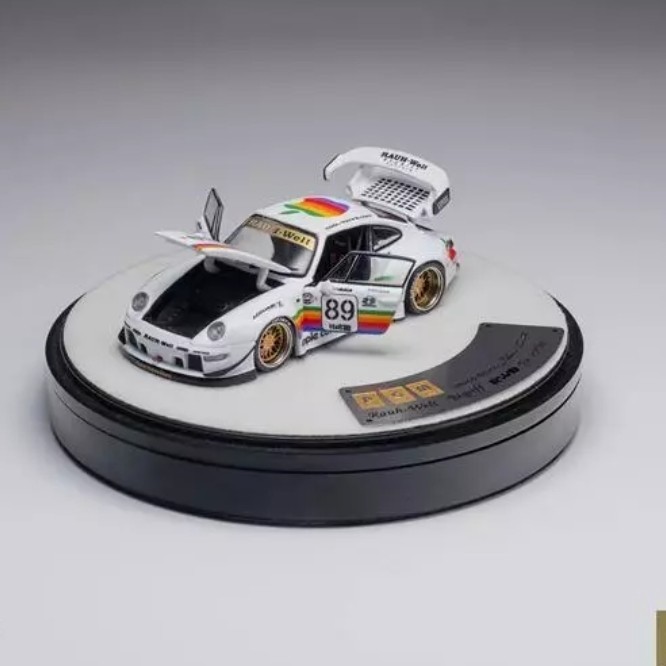 PGM 1:64 RWB 993 White Apple Diecast Model Car Deluxe Version | Shopee ...