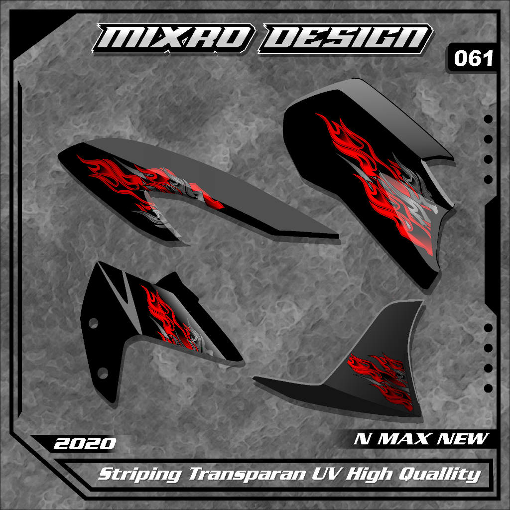 Yamaha NMAX NEW 2020 TRANSPARENT STRIPING VARIATIONS MOTORCYCLE LIST ...