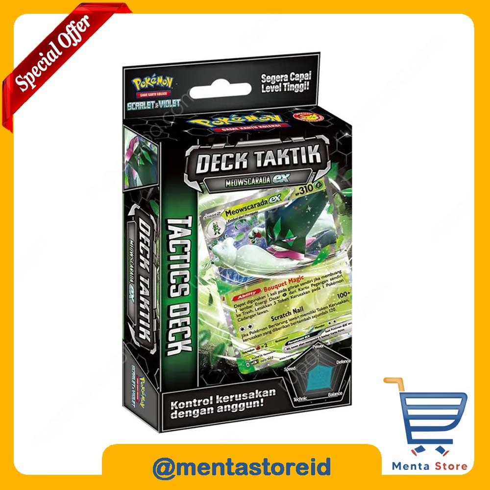 Pokemon Card TCG - Deck Tactic Meowscarada ex svTM - Starter Deck ...