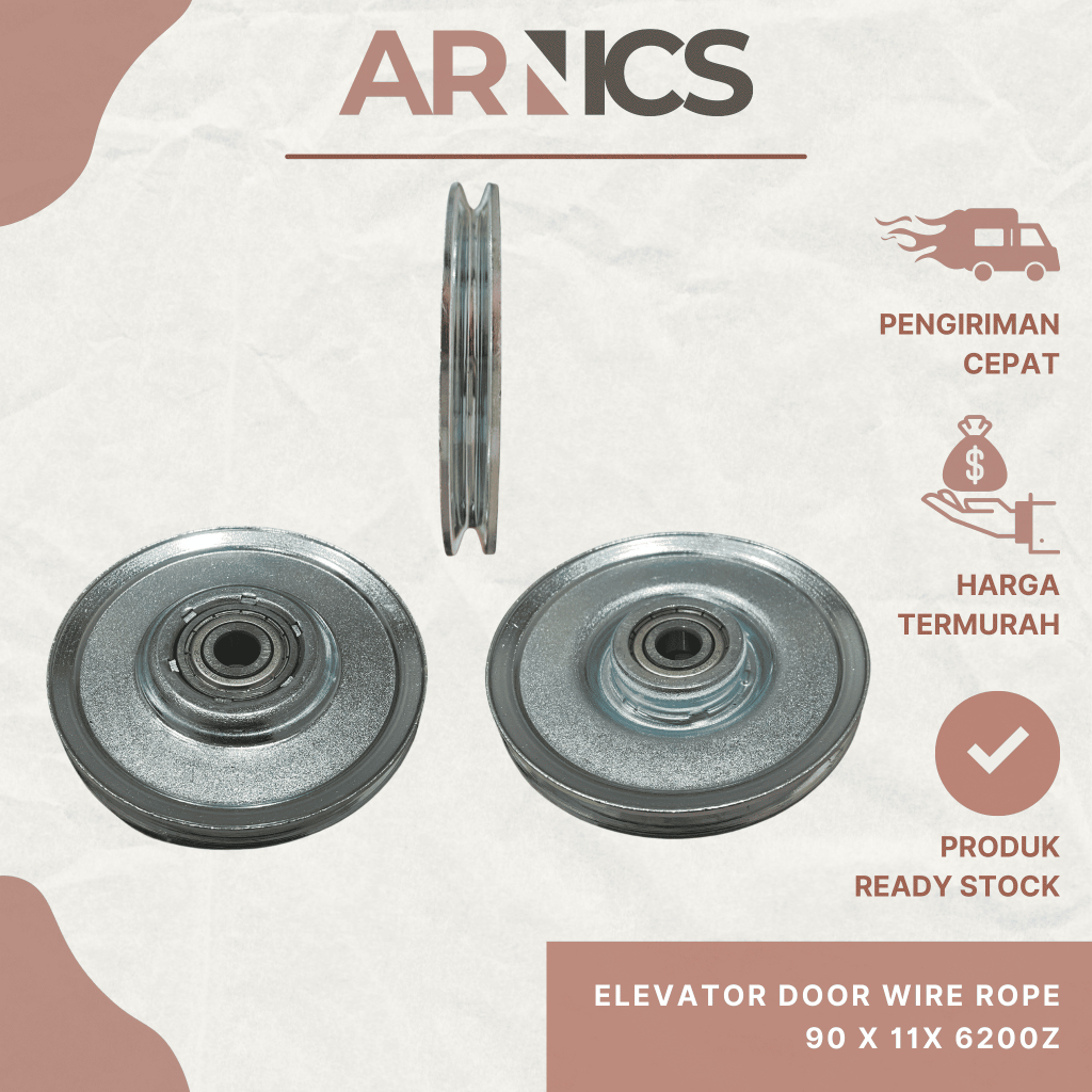 Elevator Door Roller wire rope D90x11x6200Z | Shopee Philippines