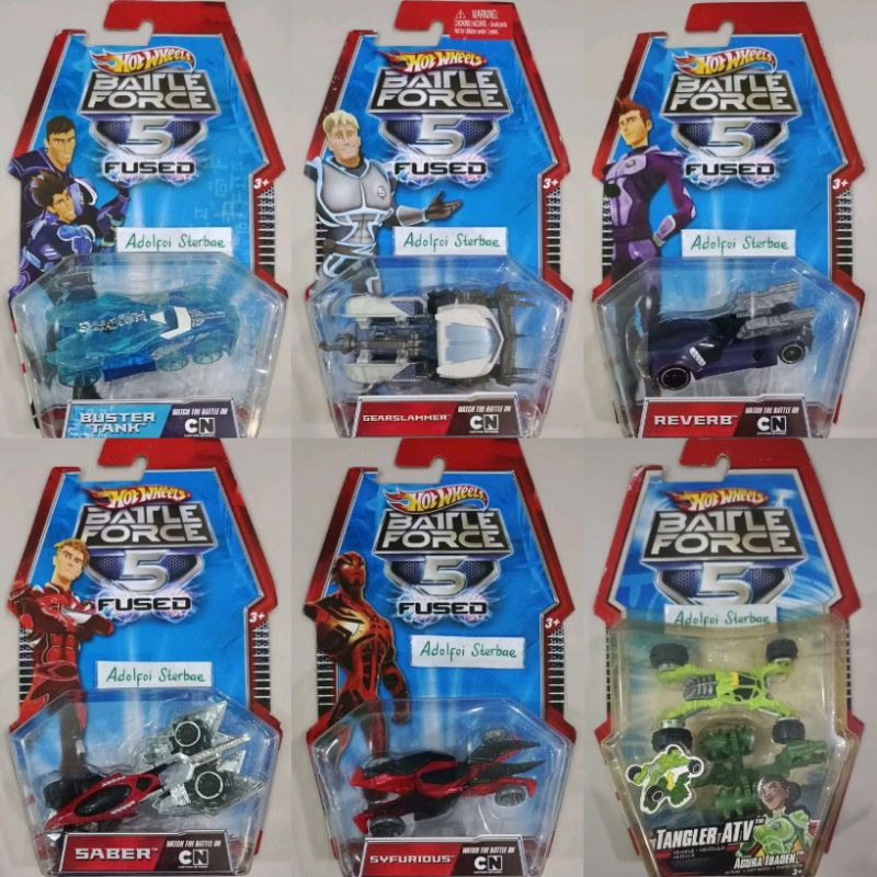 Hotwheels hot wheels battle force 5 fused reverb gearslammer saber ...