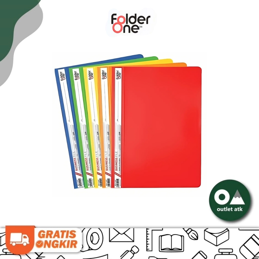 Folder One Business File A4/FC 1 Pack (12 Pcs) - Acco A4/F4 Plastic ...