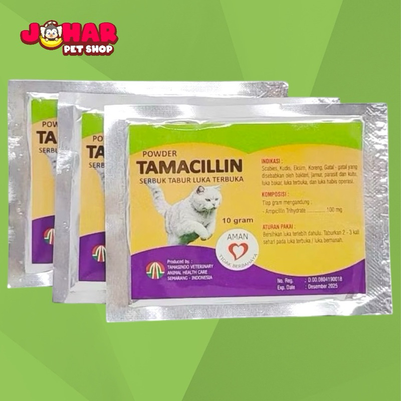 Tamacillin cat powder medicine for open wounds for cats scabies pus ...