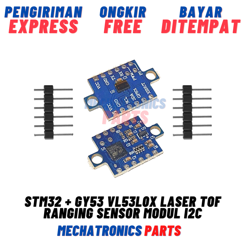 Stm32 + GY53 VL53L0X Laser TOF Ranging Sensor Module I2C Series Port PWM Output GY-53 Time Of ...