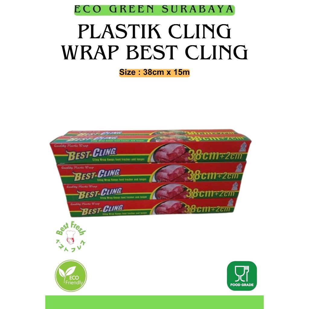 Cling PLASTIC | Best CLING PLASTIC WRAP 38 Cm x 15 M / PLASTIC FOOD ...