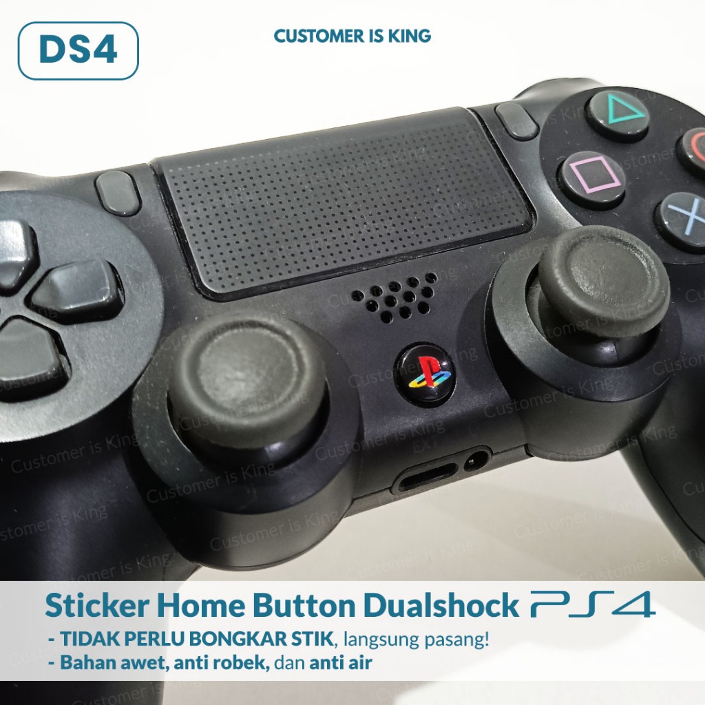Home Button Dualshock Sticker Stick Accessories PS4 DS4 Logo ...