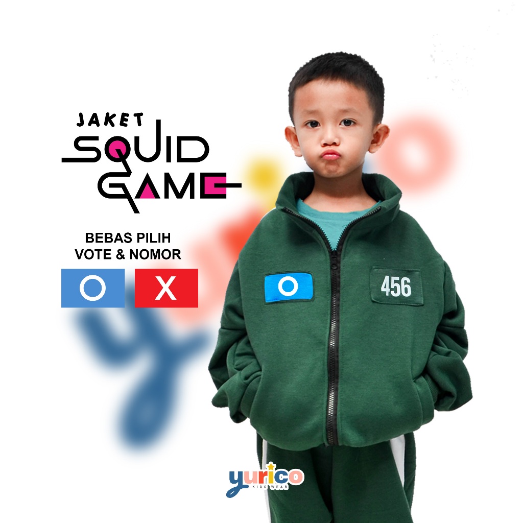 Squid Game Jacket Suit, Children's Squid Game Participant | Shopee ...