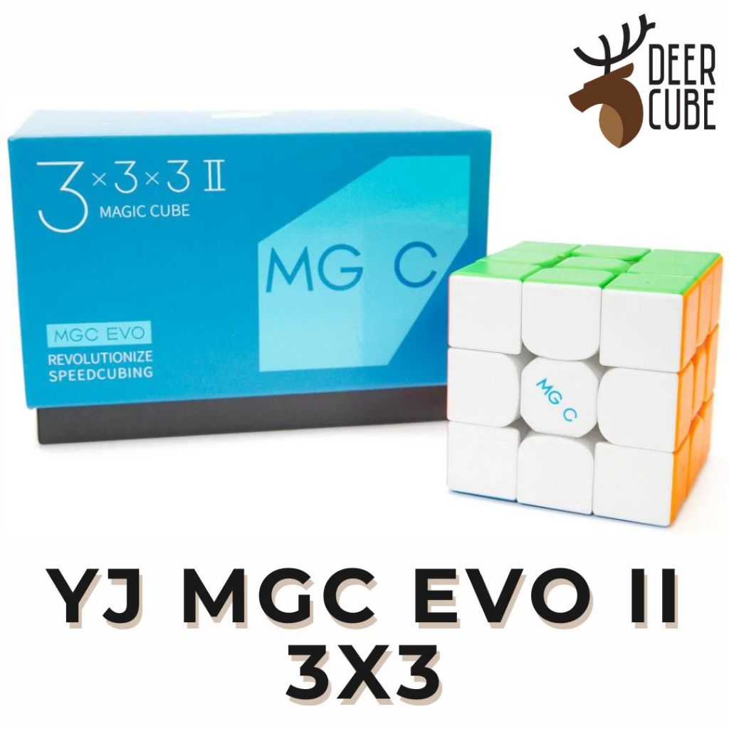 Yongjun MGC Evo V2 3x3 - Rubik Stickerless Magnetic YJ Evo V 2 II 3x3x3 ...