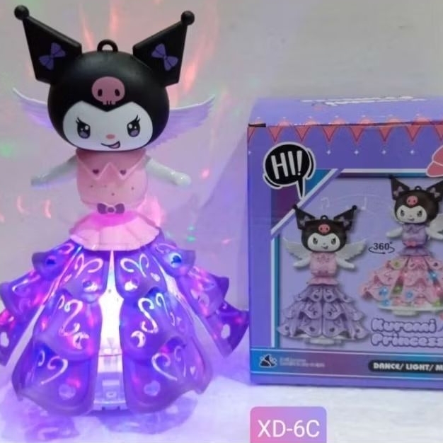 Kuromi princess dancing robot toy with music and lights | Shopee ...
