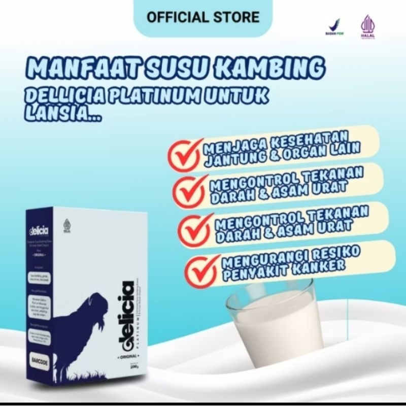 Dellicia Platinum Powdered Milk 200gram/ Bones, Joints, Lungs ...