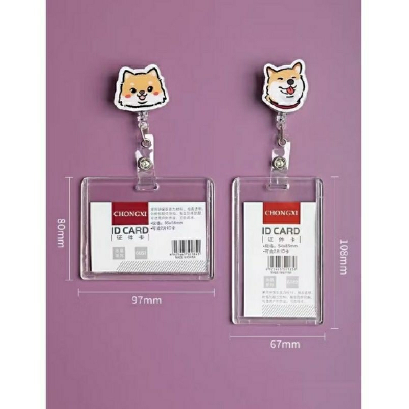 Acrylic Id Card Holder Acrylic Transparent Badge Id Card Employee Card ...
