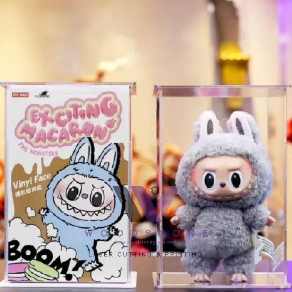 Labubu Single Box - Upset Duck Acrylic Display Box - CryBaby Pop Mart ...