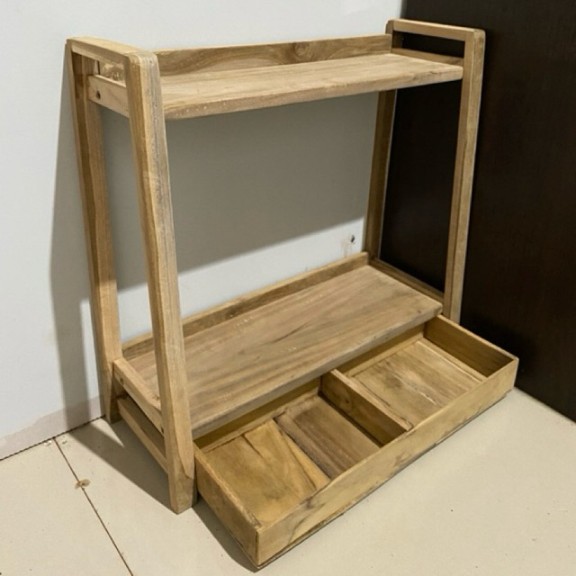 KAYU (SPECIAL Request) KITCHEN DRAWER RACK 2 LAYERS OF TEAK WOOD ...