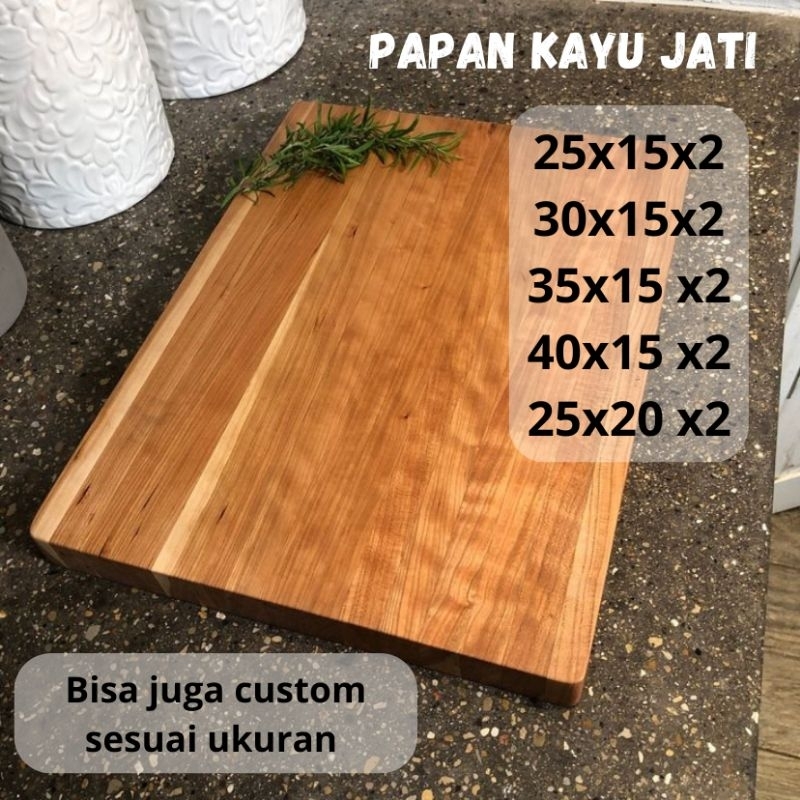 KAYU Teak wood cutting board teak wood board cutting board pastry board ...