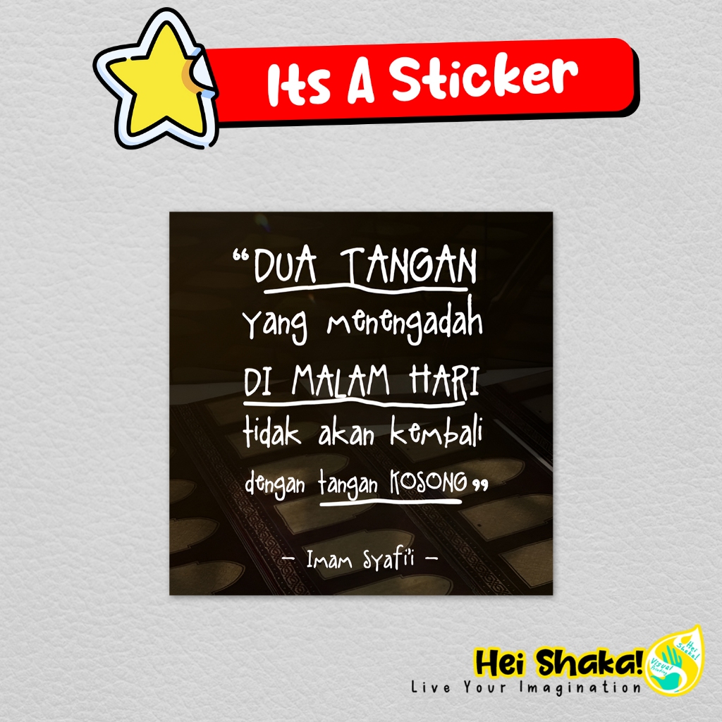 Two-handed Sticker That Waving At Night Will Not Return With Empty ...