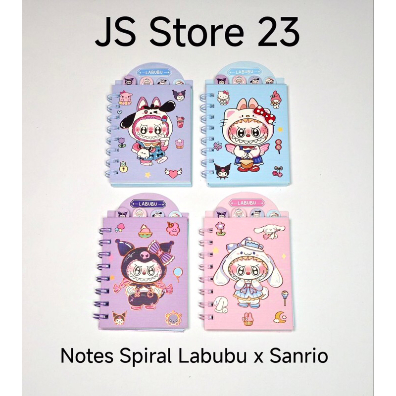 Small Labubu Character Spiral Notes / Cute Labubu Spiral Notebook ...