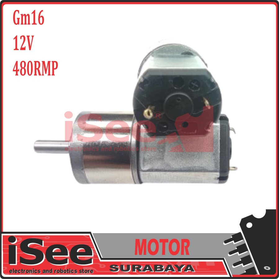 Gm16 dc motor 12V 480rpm micro speed gear box High Torque Alternative sumo robot motor dc line ...