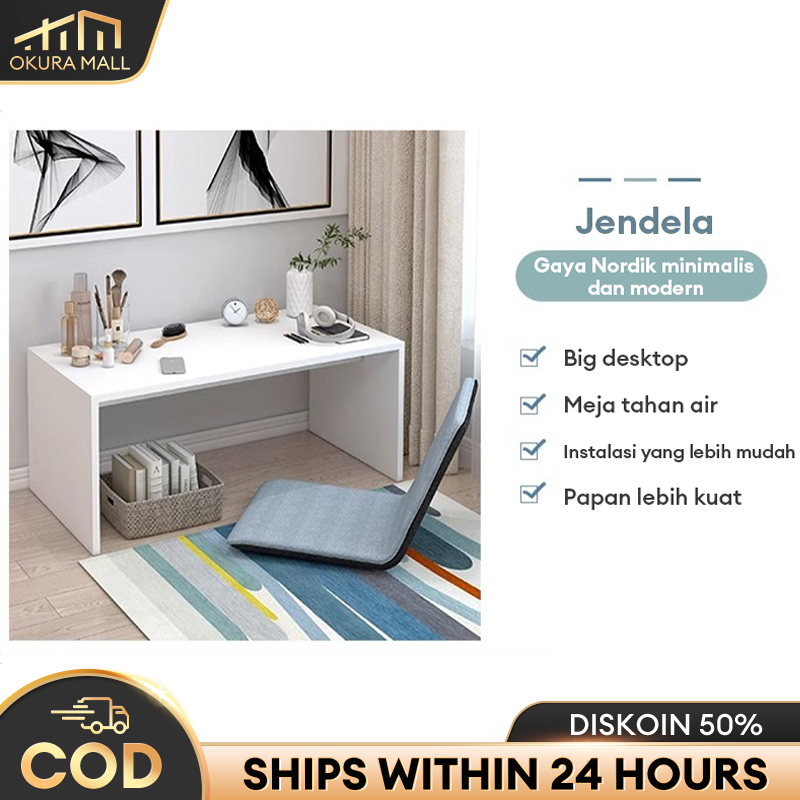 KAYU Nordic Bay Window Coffee Table Wooden Study Table Multipurpose ...