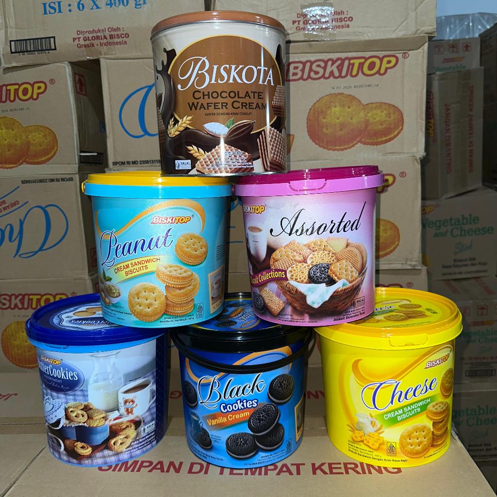1 CARTON WAFER BUCKET BREAD CAN BISKITOP contains 6 buckets, choose ...