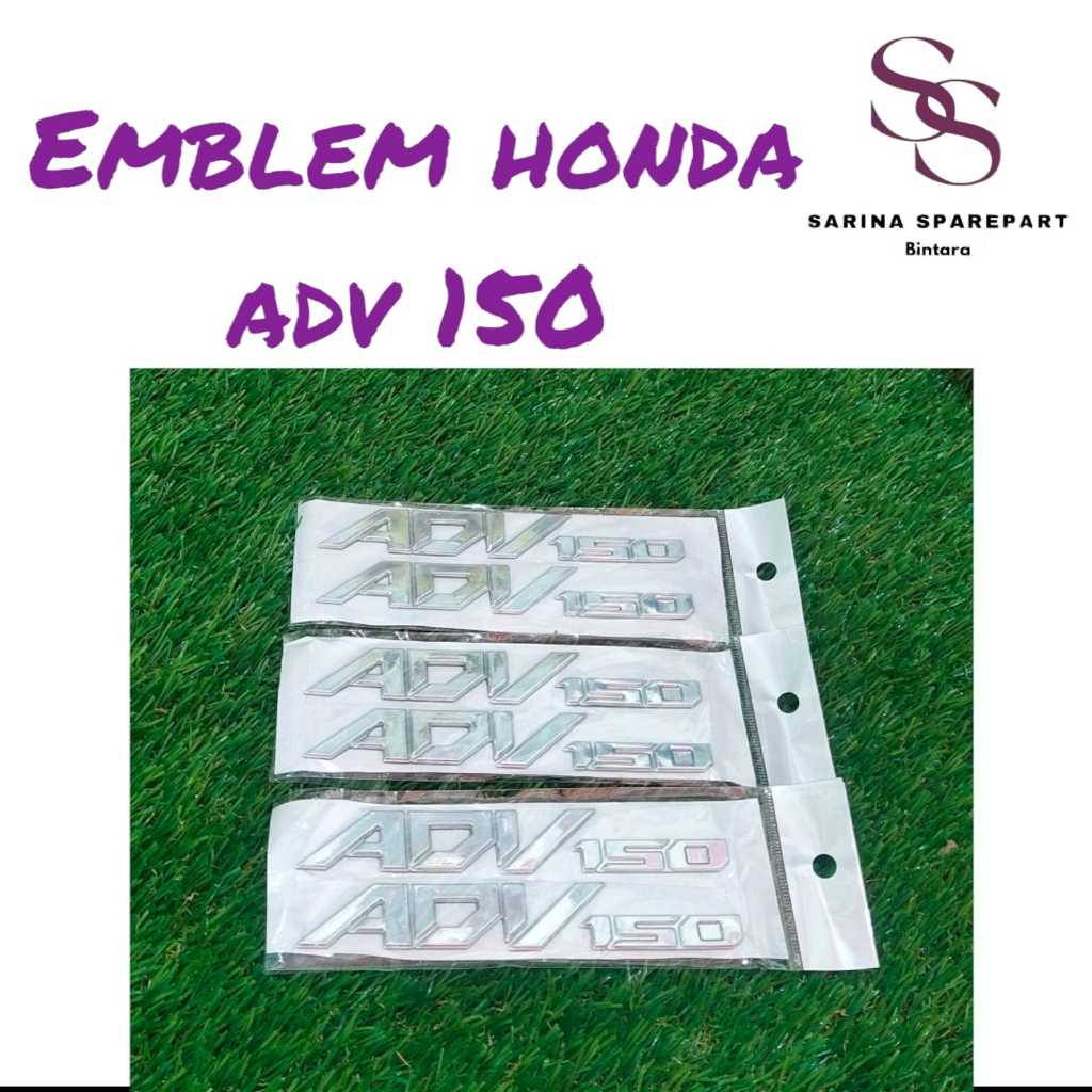 3d Embossed Emblem with ADV 150 Writing Sticker DV 150 Logo ADV 150 3D ...