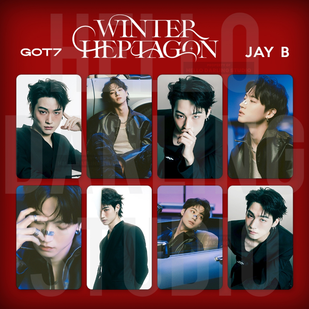 Got7 Jay B Winter Heptagon Photocard set. Unofficial. Fan Made ...