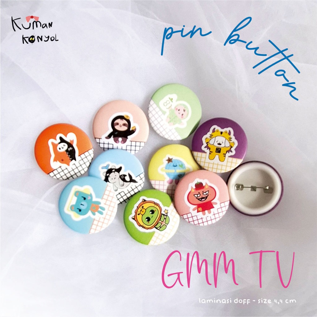 Pin BUTTON GMM TV PIN AESTHETIC CUTE PIN PIN PIN | Shopee Philippines