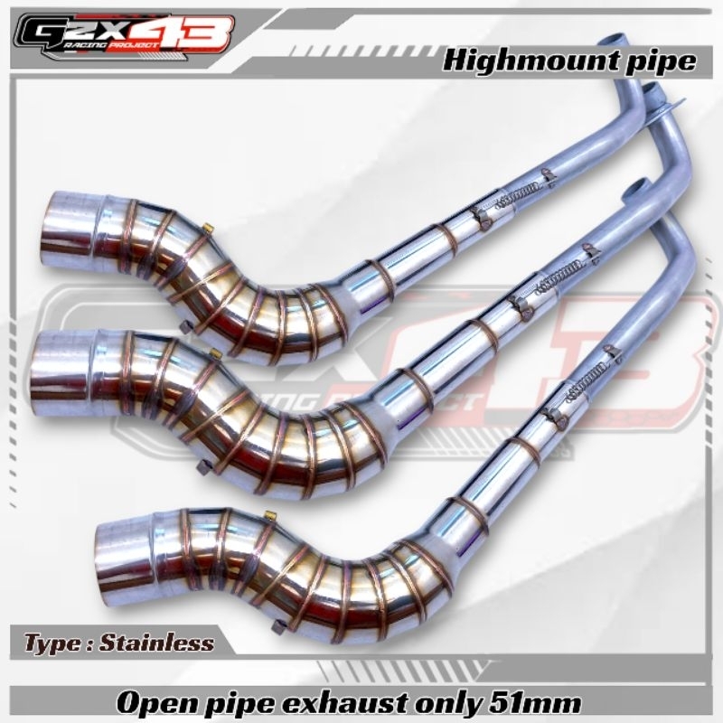 High mount pipe elbow for xrm 110 125 / wave 100 110 125 / raider j 115 ...