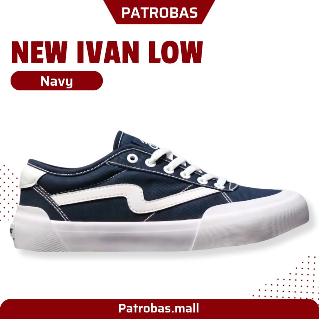 Patrobas New Ivan Low Navy Original Men's Women's Casual Sneakers ...