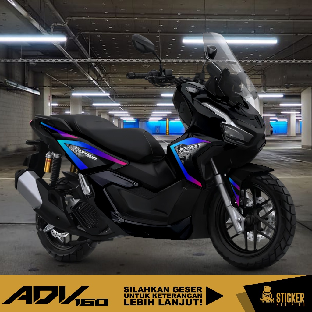 Honda ADV 160 UV Striping Transparent Cool Gradient Motif Motorcycle ...