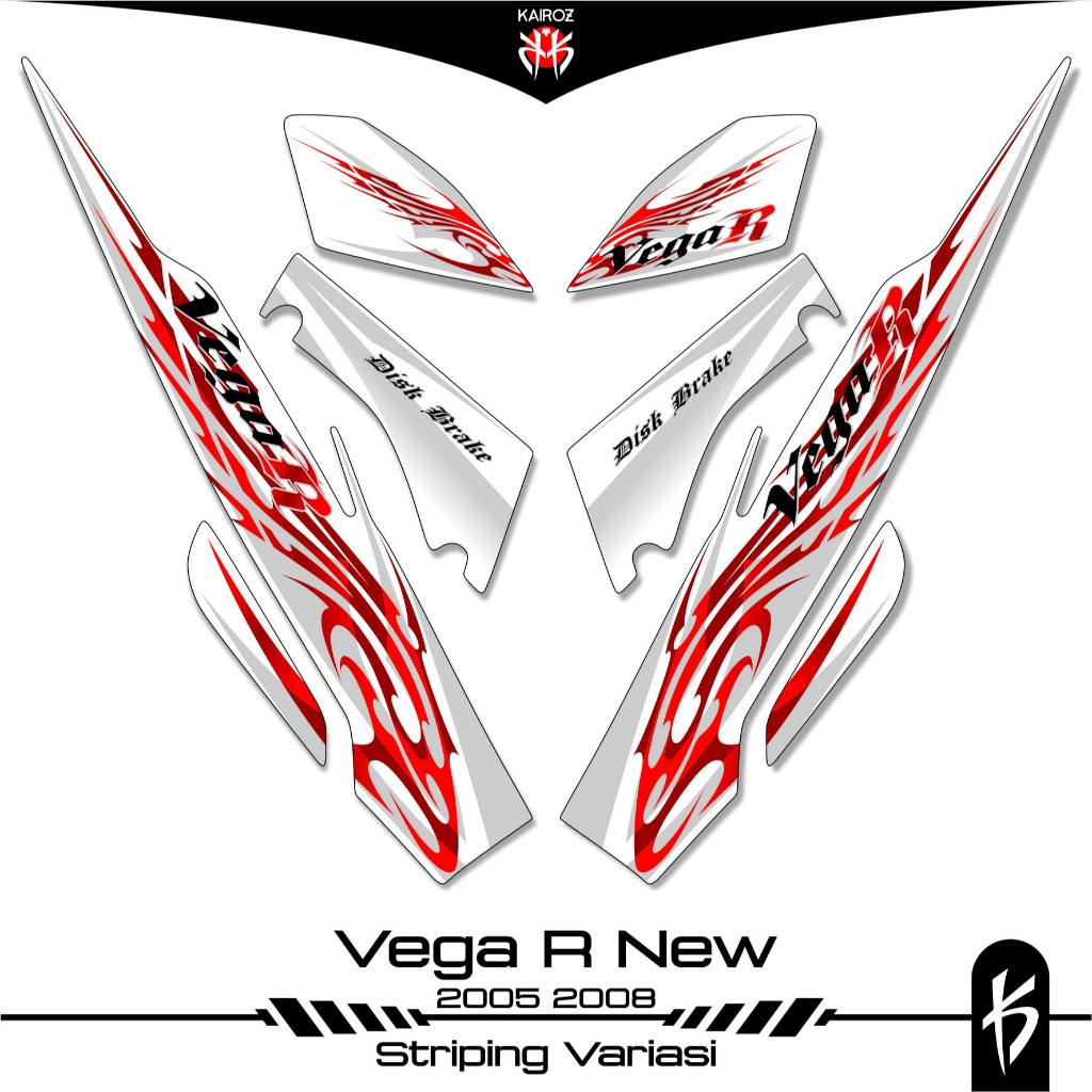 Striping VEGA R NEW SKU 3 STICKER YAMAHA VEGA R NEW 110 SIRIUS SPARK ...