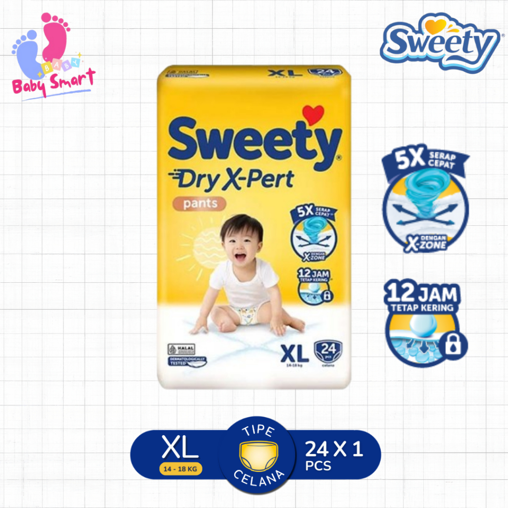 Baby Smart Sweety Bronze Dry X-Pert Pants XL 24s X-Zone | Pant Diapers ...