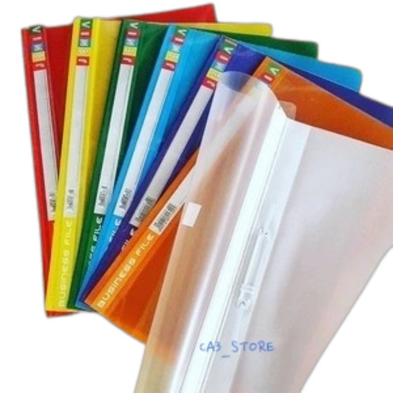 JENIA - BUSINESS FILE F4 Folio JENIA Plastic Folder Snelhecter/ Pocket ...