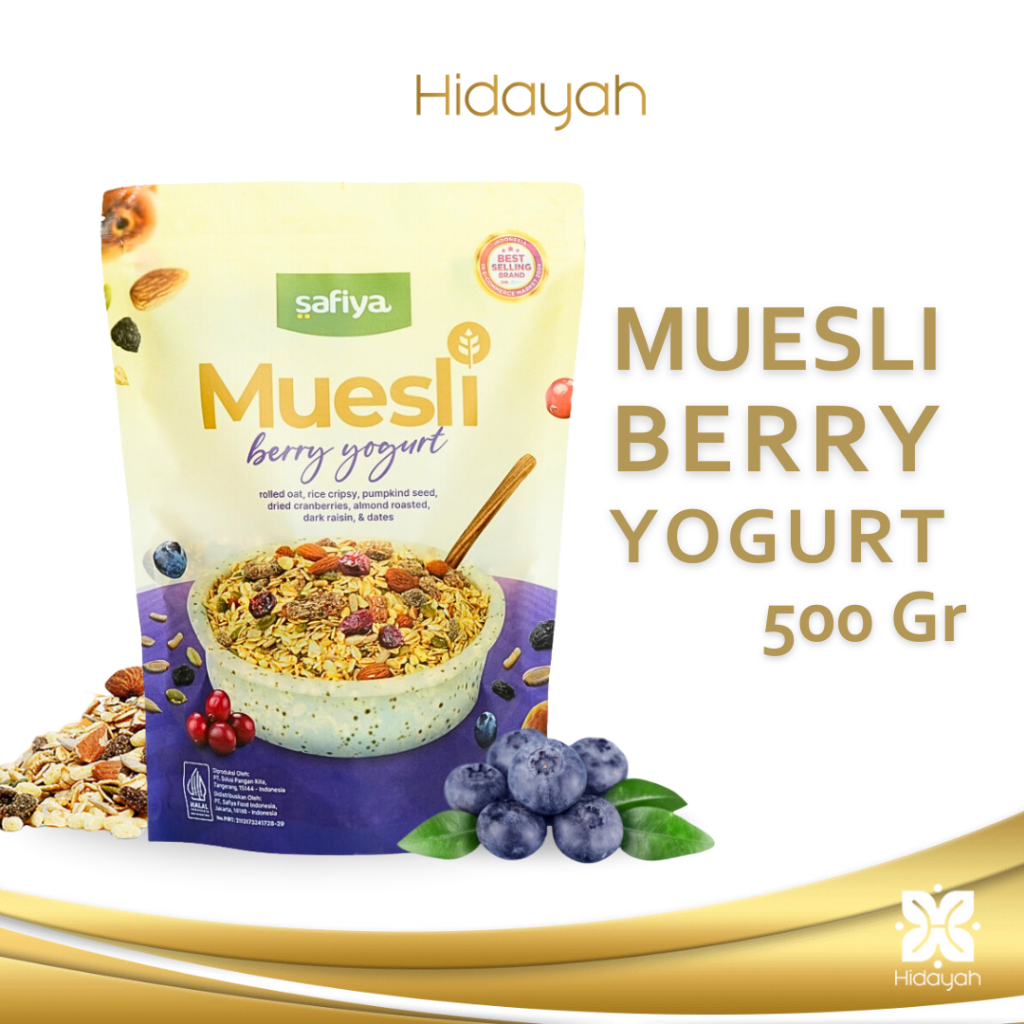 Muesli Berry Yogurt Safiya 500 Gr Original Healthy Oatmeal Breakfast ...