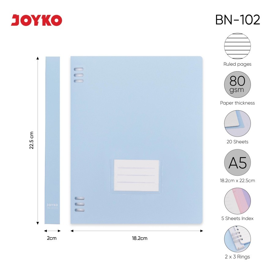 Binder NOTE JOYKO A5 BN-102A5 | Shopee Philippines