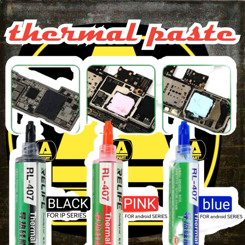 THERMAL PASTE THERMAL PASTE FOR IC CPU RELIFE RL-407 20G ORIGINAL (NOT ...