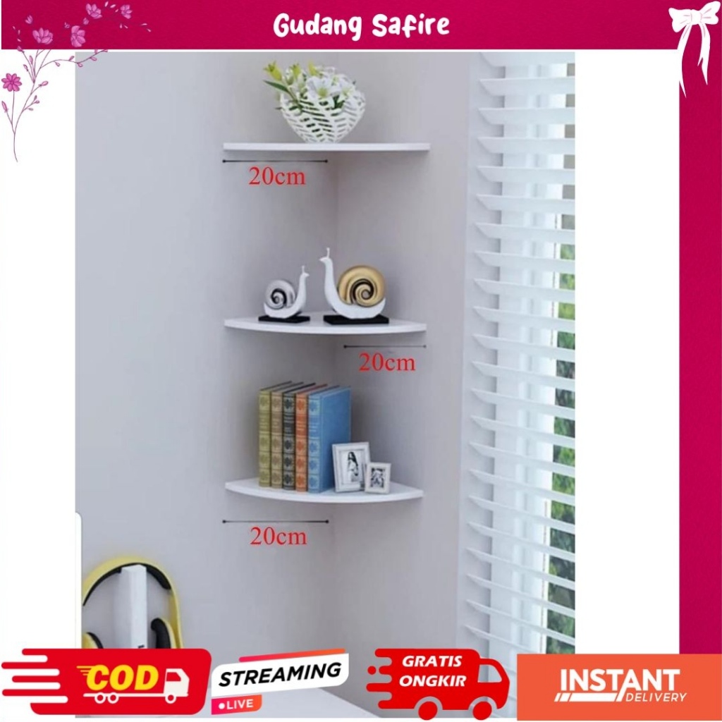 KAYU Corner Shelves/Shelfs/Wall Shelves/Wooden Shelves/Display Shelves ...