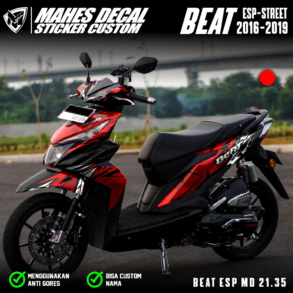 Decal Sticker Honda Beat ESP 2017 2018 2019 Full Body - Decal Sticker ...