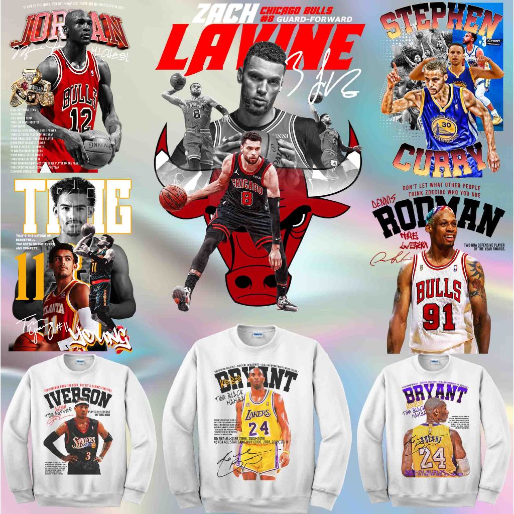 Nba BOOTLEG Theme A4 Size DTF STICKER Screen Printing | Shopee Philippines