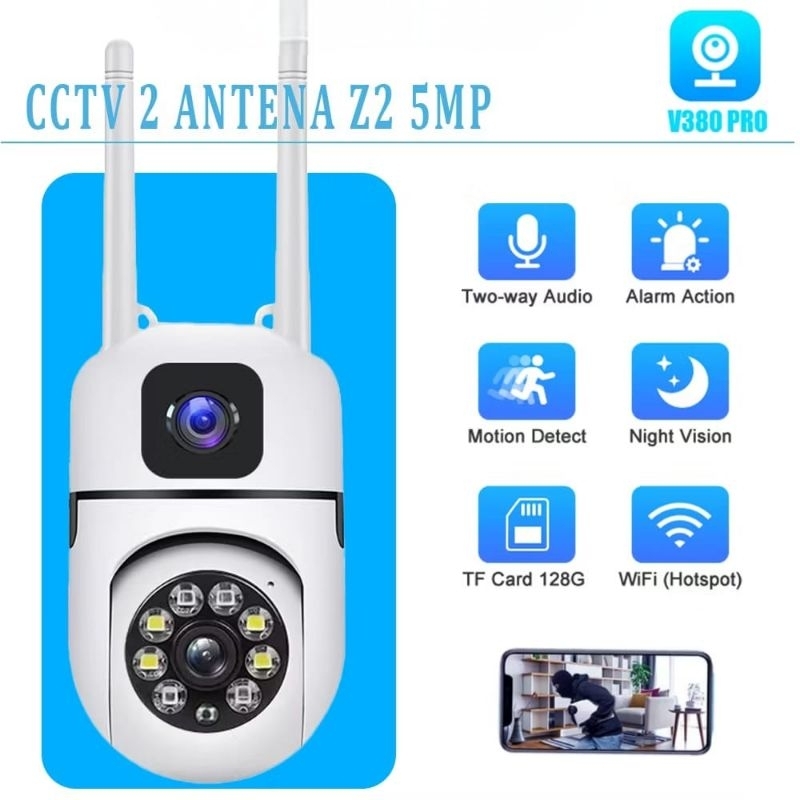 Ip Camera Dual Screen Preview PTZ Wifi V380 Pro Ip Cam 5MP Smart CCTV ...