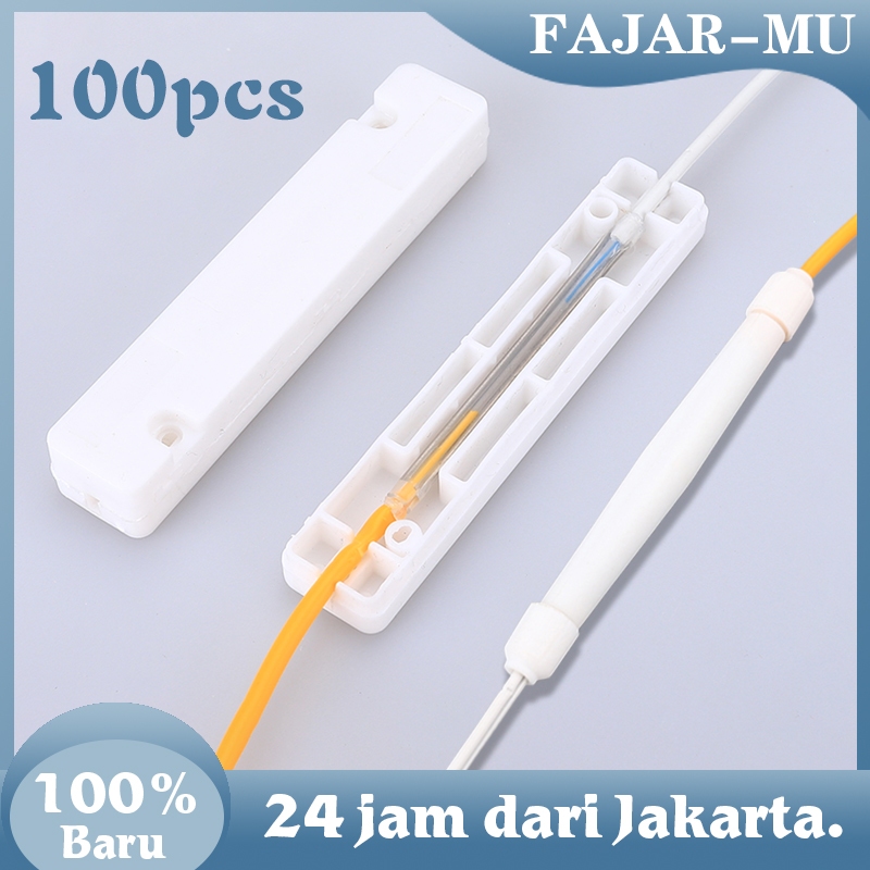 100pcs Fiber Optic Cable Protection Box Optical Cable Protector Box ...
