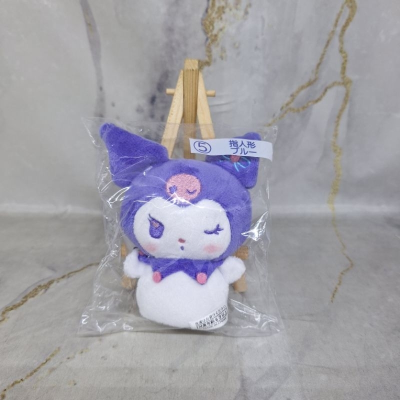 Sanrio Kuromi Kuji 2024 5th Prize Kuromi Blue Finger Puppet Plush ...