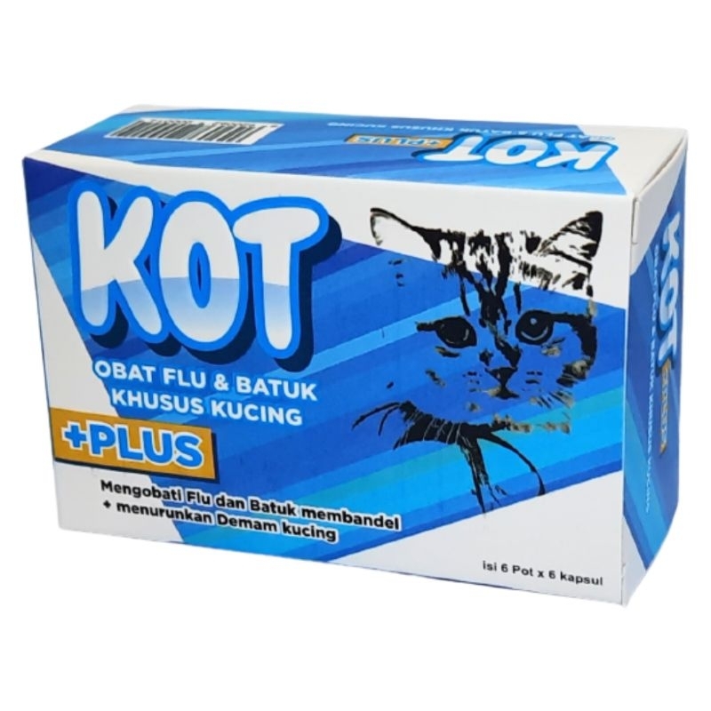 Kot PLUS Cat Flu Cough Medicine per PACK CONTAINS 6 POT / 36 Capsules ...