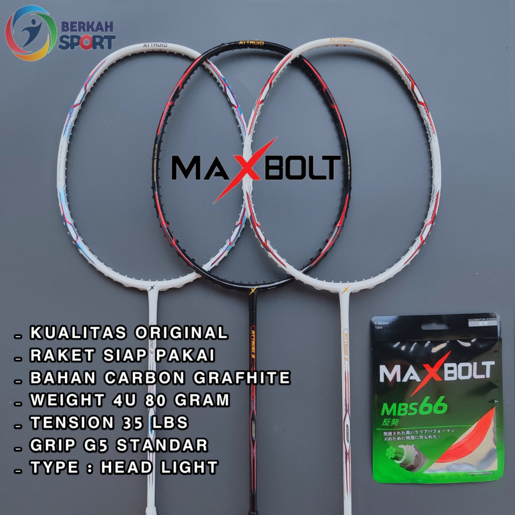 Maxbolt BADMINTON Racket ORIGINAL BADMINTON Racket For Adults Ready To Use | Shopee Philippines