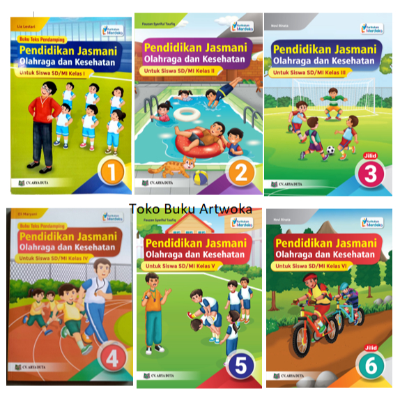 Pjok Student Book For Grade 1 To 6 SD Merdeka Curriculum | Shopee ...